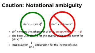 Lesson 16: Inverse Trigonometric Functions (slides) | PPT