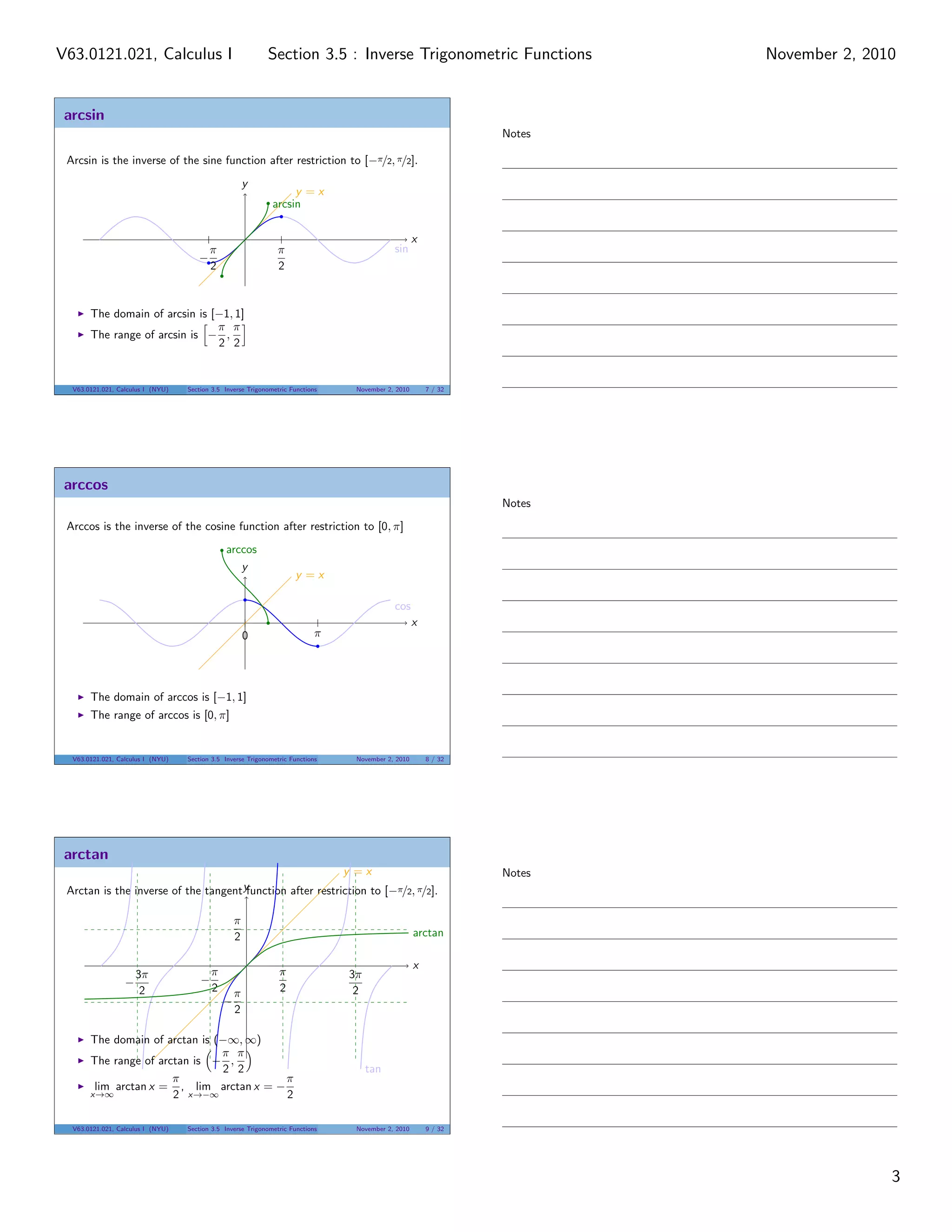 Lesson16 -inverse_trigonometric_functions_021_handout | PDF | Physics ...