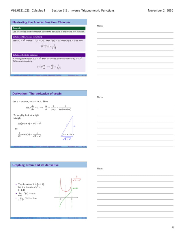 Lesson16 -inverse_trigonometric_functions_021_handout | PDF | Physics ...