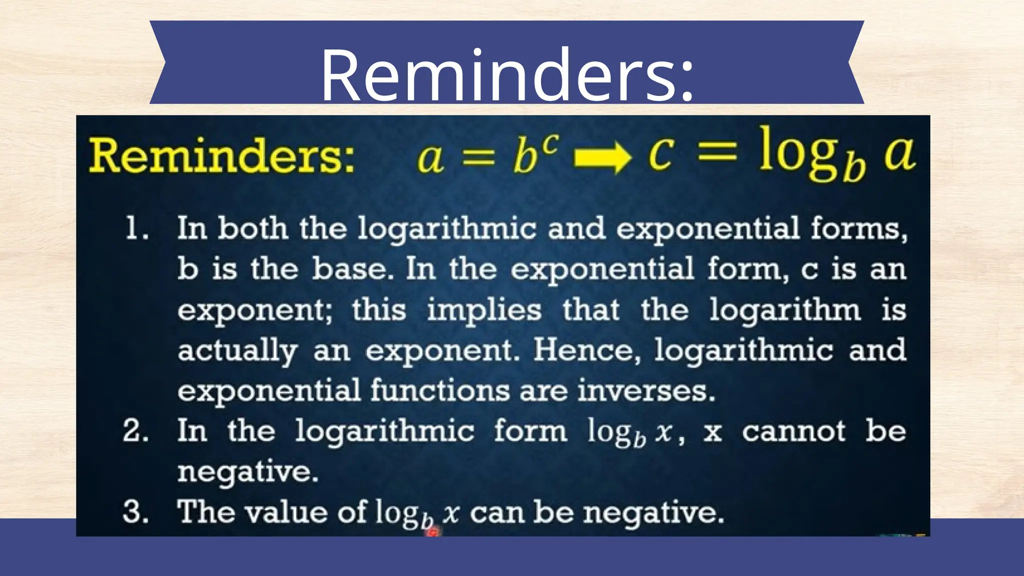 LESSON 16-LOGARITHMS.pptx GENERAL MATHEMATICS | PPTX