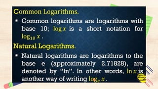 LESSON 16-LOGARITHMS.pptx GENERAL MATHEMATICS | PPTX