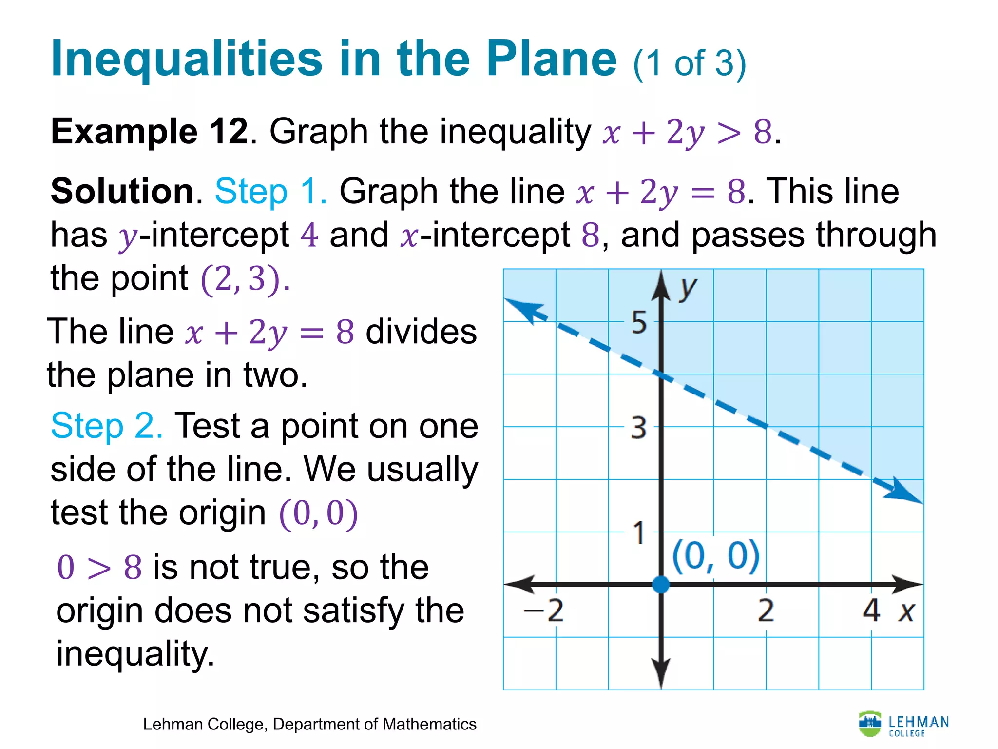 Lesson 16: More Inequalities | PPTX
