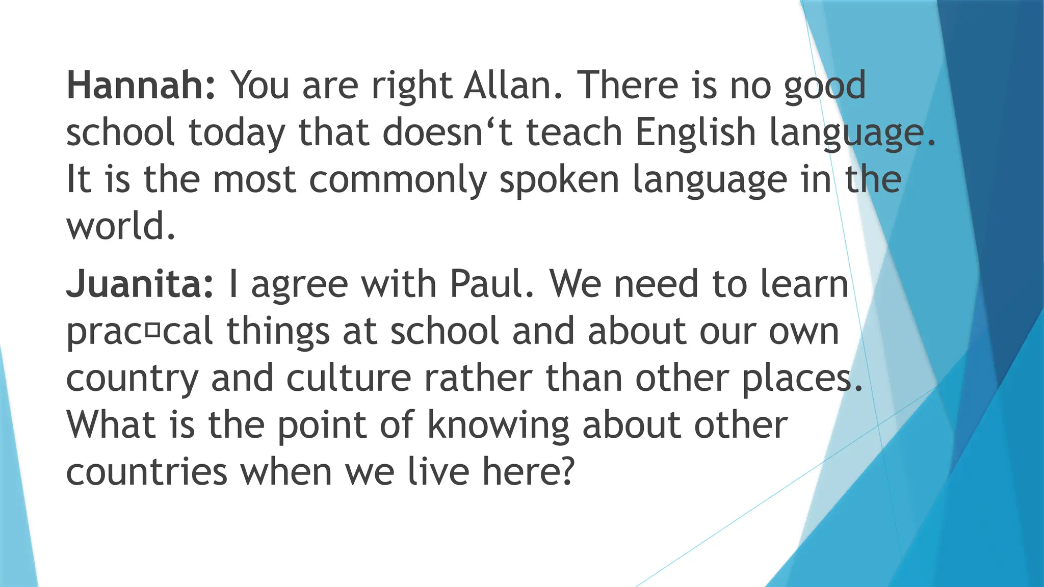 Lesson 16 Eng7 Reading Persuasive Texts – Discussions.pptx