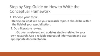 Lesson 16 illustrating and explaining conceptual framewok | PPTX