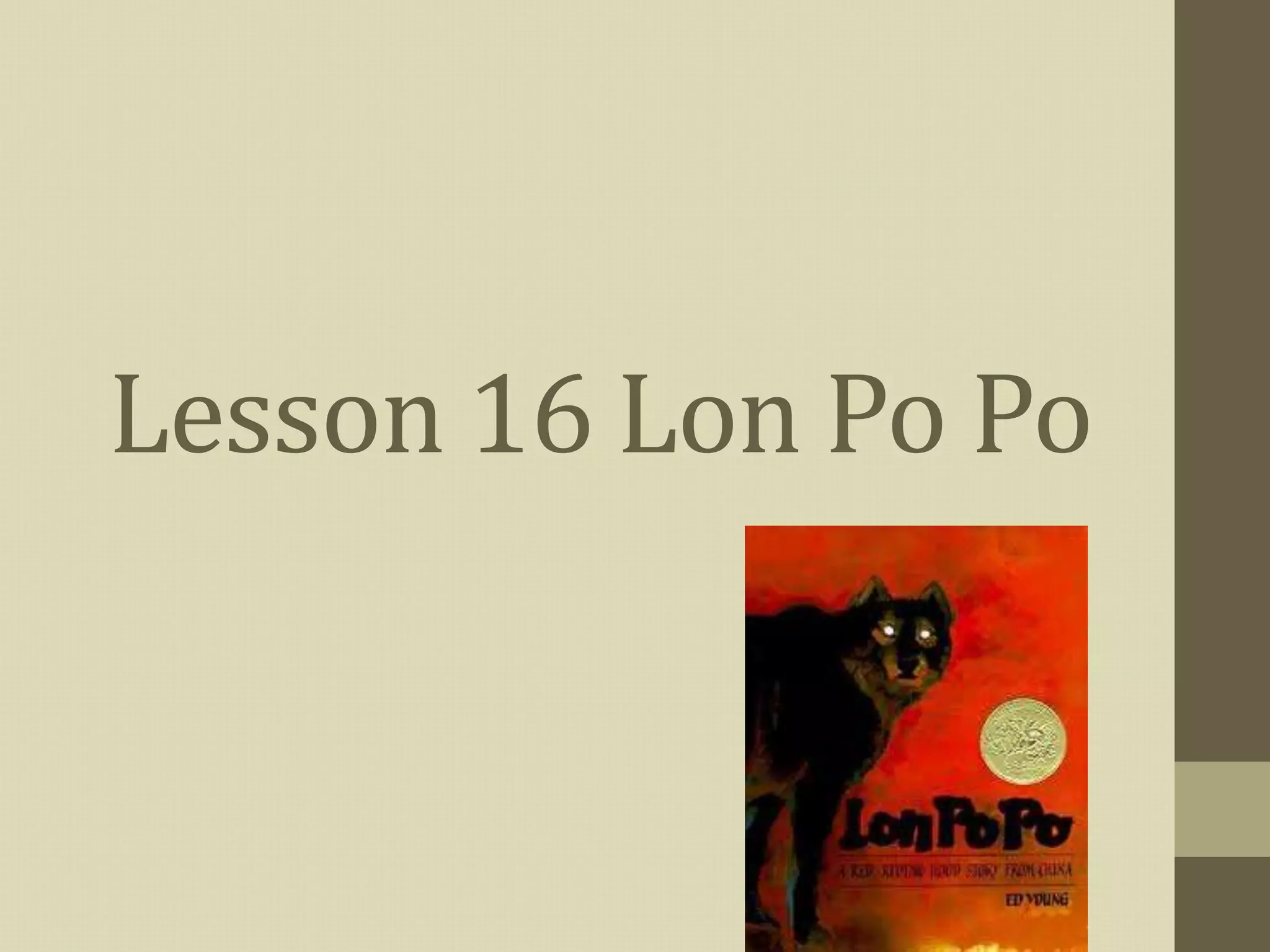 Lesson 16 lon po po | PPT