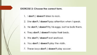 LESSON 16 SIMPLE PRESENT - NEGATIVE.pptx