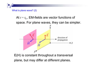 Lecture on Plane Wave in Homogenous Media | PDF
