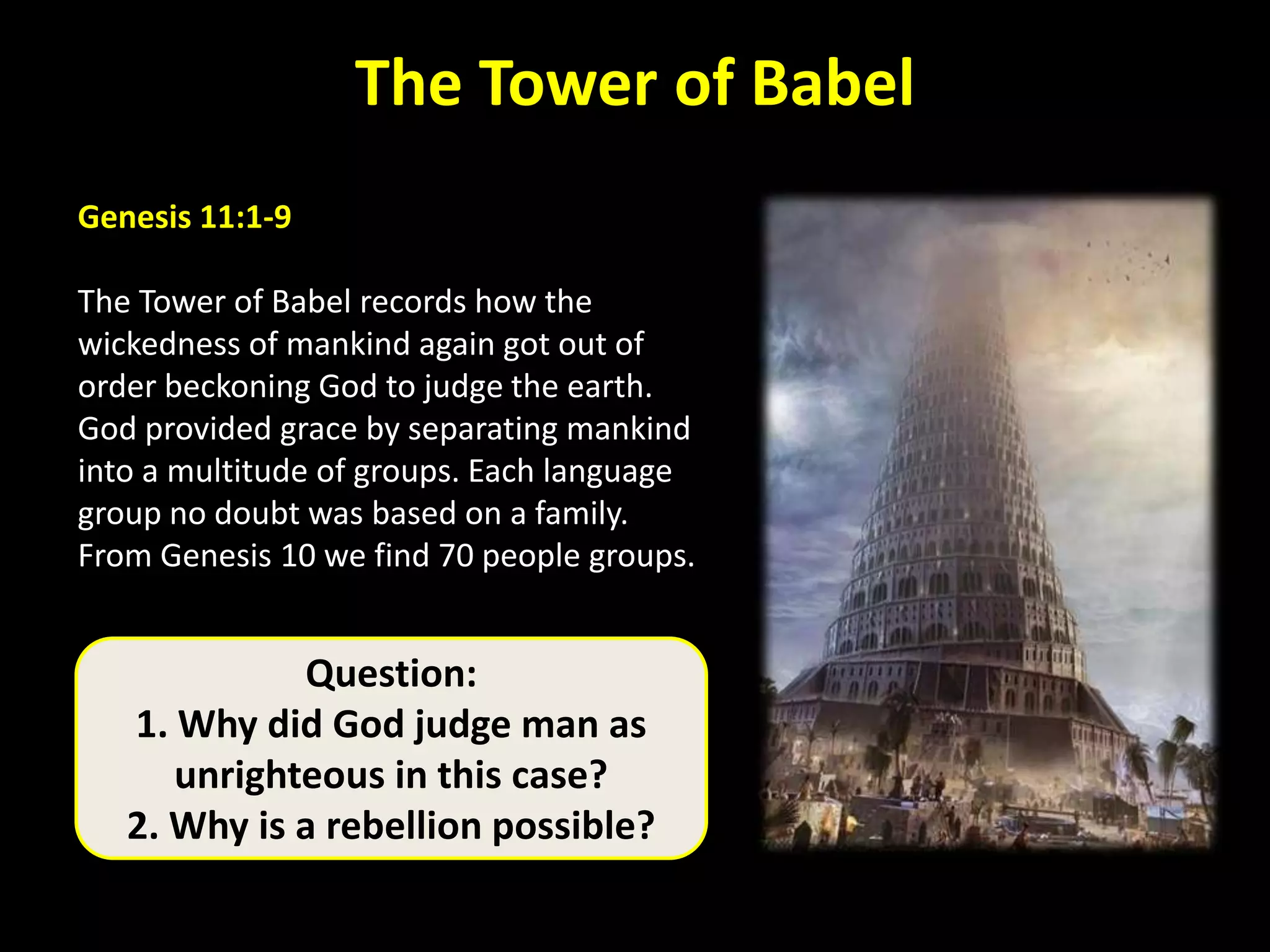 Lesson 16: Confusion - The Great Dispersion | PPSX