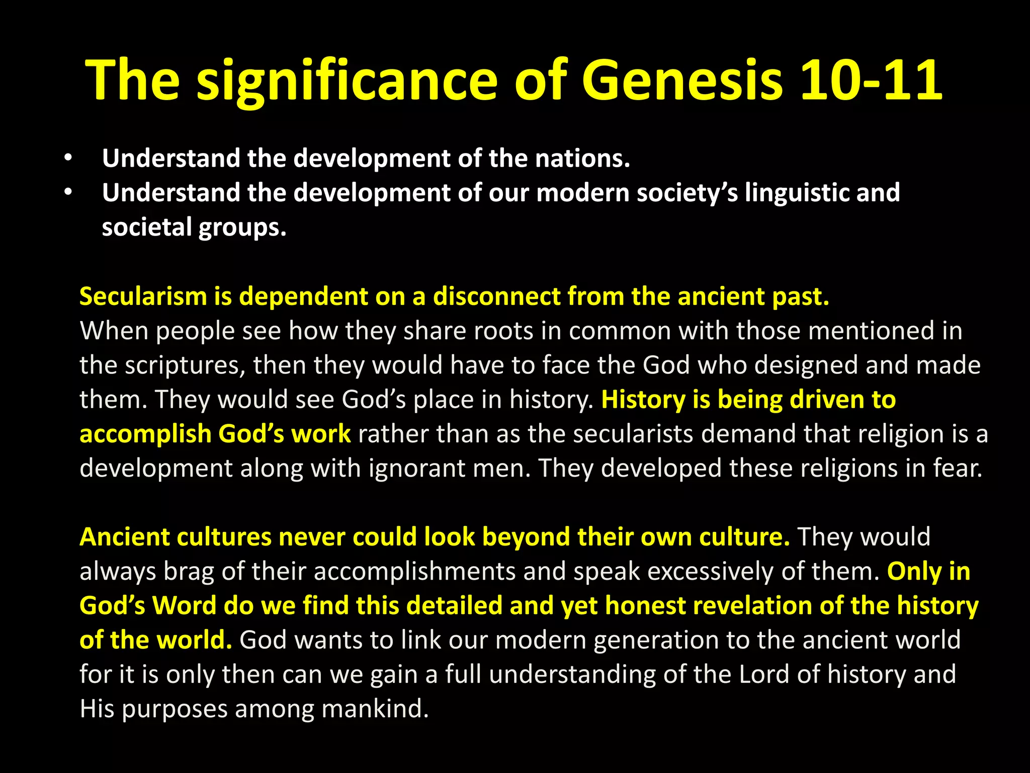 Lesson 16: Confusion - The Great Dispersion | PPSX