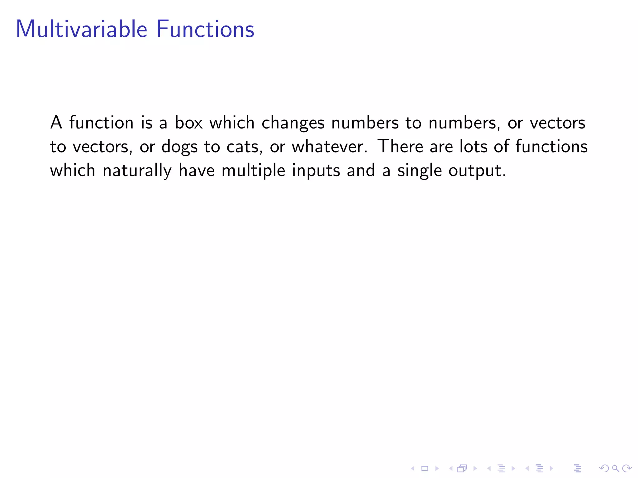 Lesson17: Functions Of Several Variables | PDF