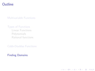 Lesson17: Functions Of Several Variables | PDF