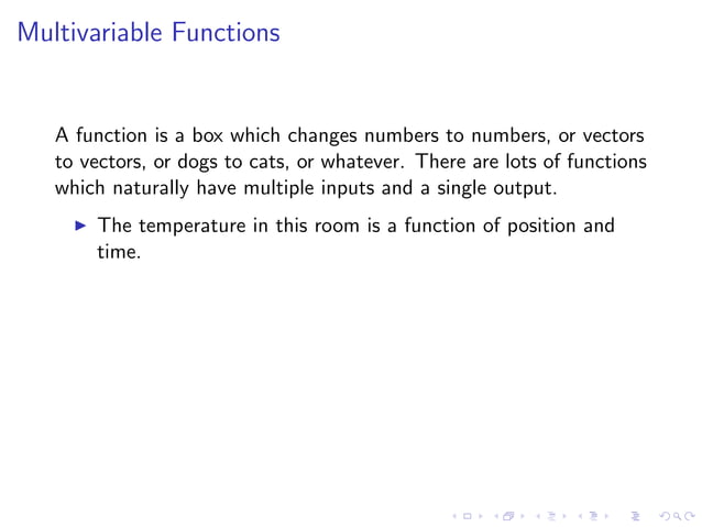 Lesson17: Functions Of Several Variables | PDF | Chemistry | Science