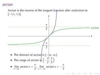 Lesson 16: Inverse Trigonometric Functions | PDF