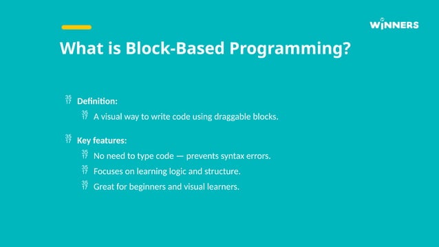 Lesson 17 - Presentation - Introduction to coding with code blocks.pptx
