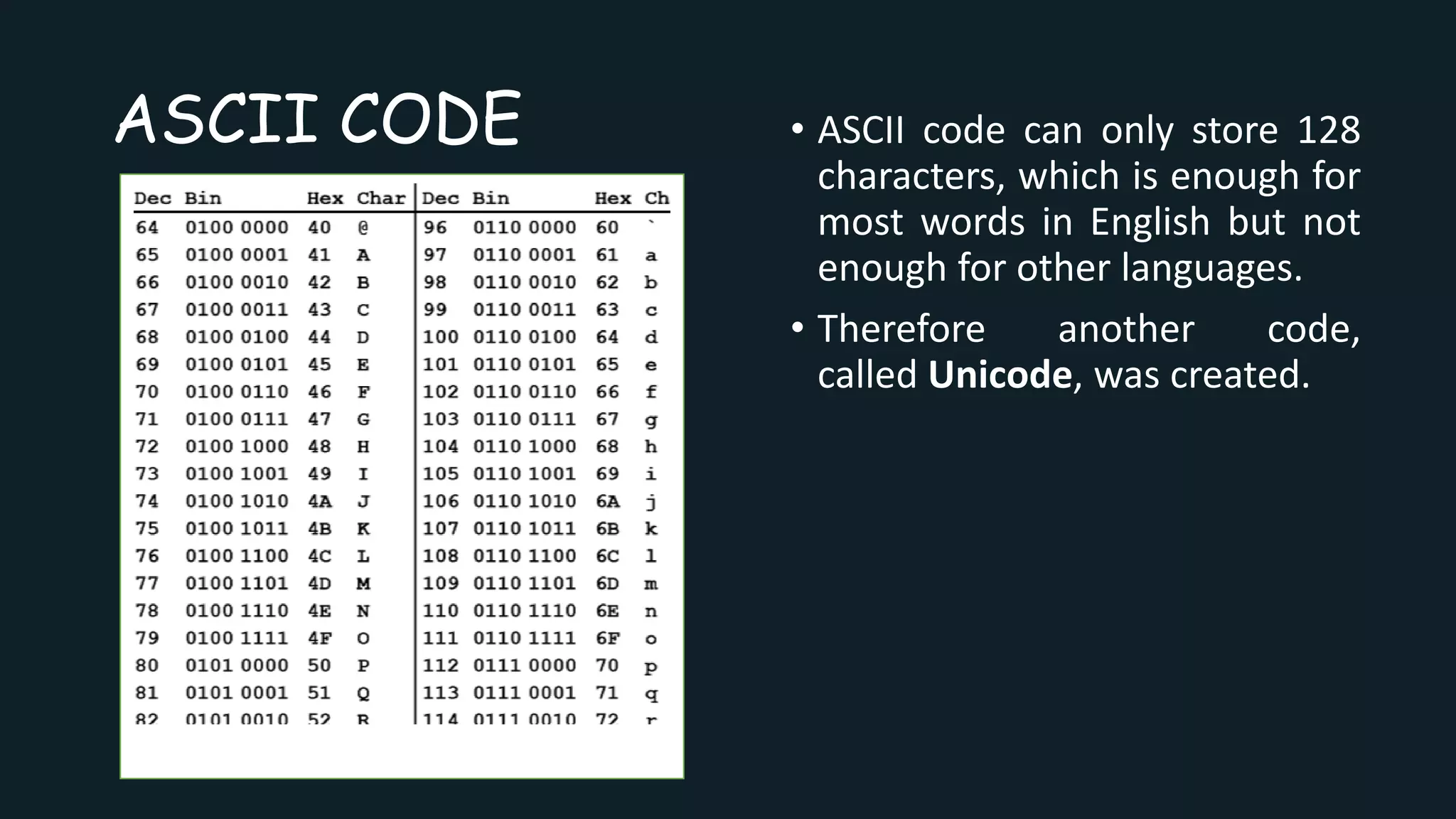 Lesson 17- Representing text | PPTX