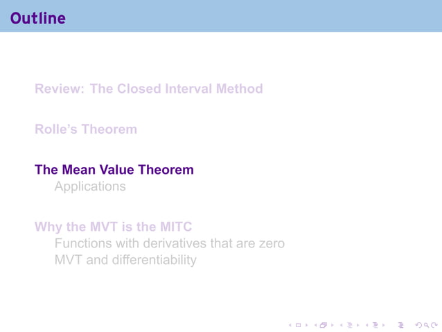 Lesson 17: The Mean Value Theorem | PDF