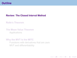 Lesson 17: The Mean Value Theorem | PDF