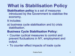 Stabilisation policy | PPSX