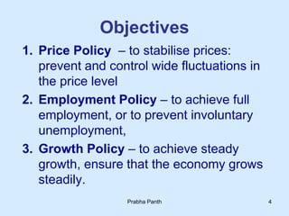 Stabilisation policy | PPSX