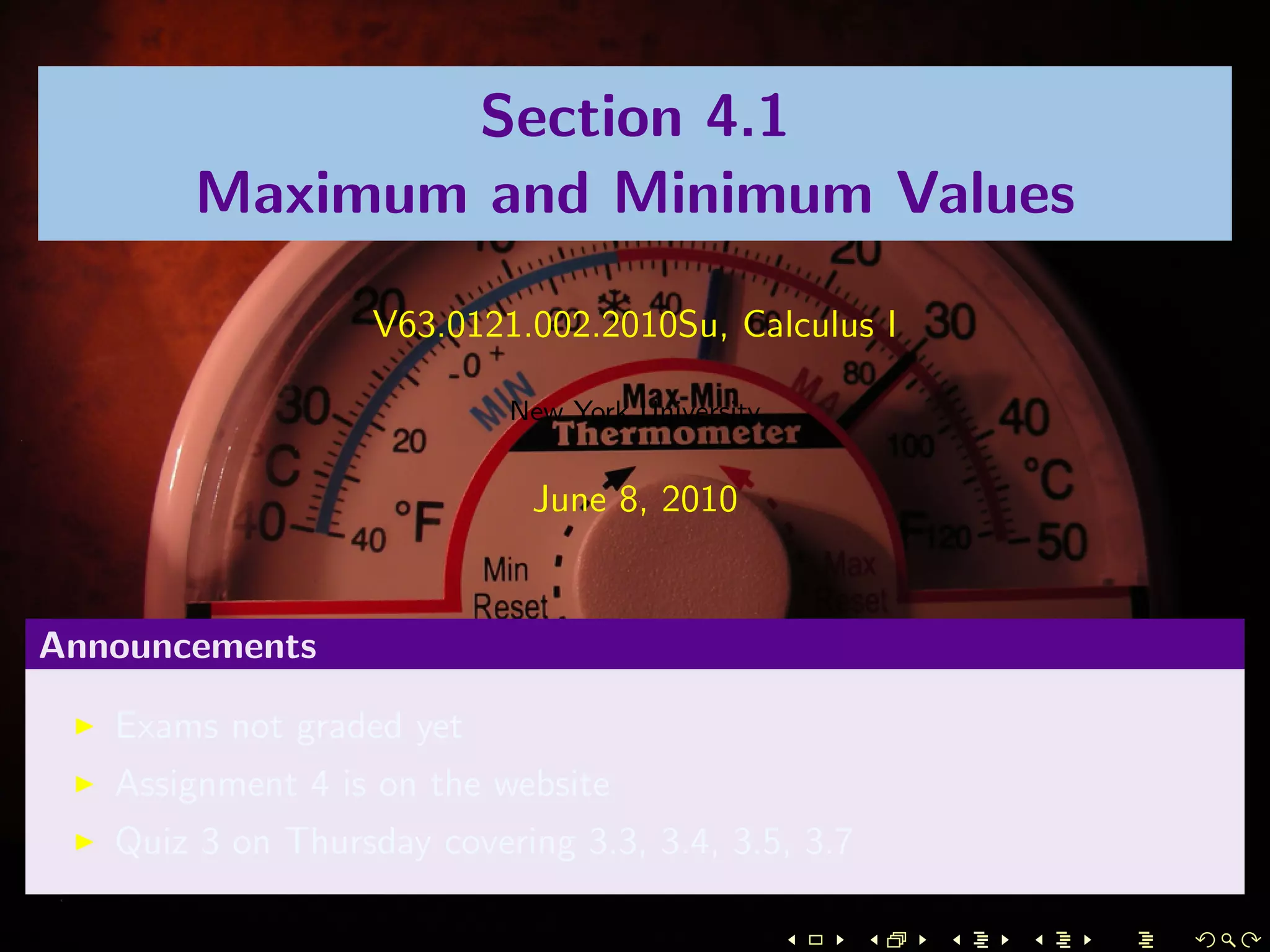 Lesson18 -maximum_and_minimum_values_slides | PPT