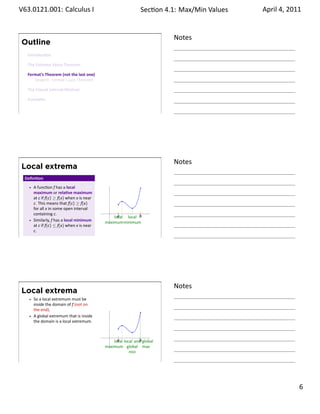 Lesson 18: Maximum and Minimum Values (handout) | PDF | Physics | Science