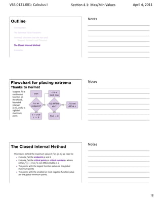 Lesson 18: Maximum and Minimum Values (handout) | PDF | Physics | Science