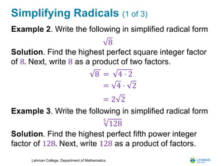Lesson 18: Rational Exponents | PPTX