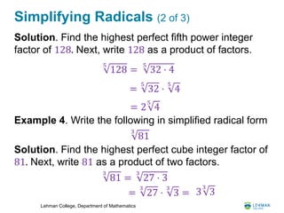Lesson 18: Rational Exponents | PPT