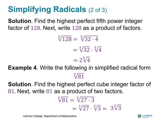 Lesson 18: Rational Exponents | PPTX