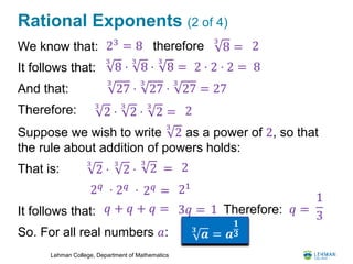 Lesson 18: Rational Exponents | PPTX