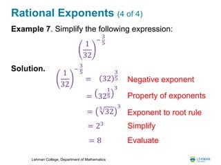 Lesson 18: Rational Exponents | PPTX