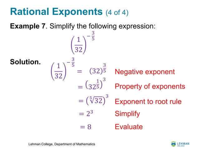 Lesson 18: Rational Exponents | PPTX