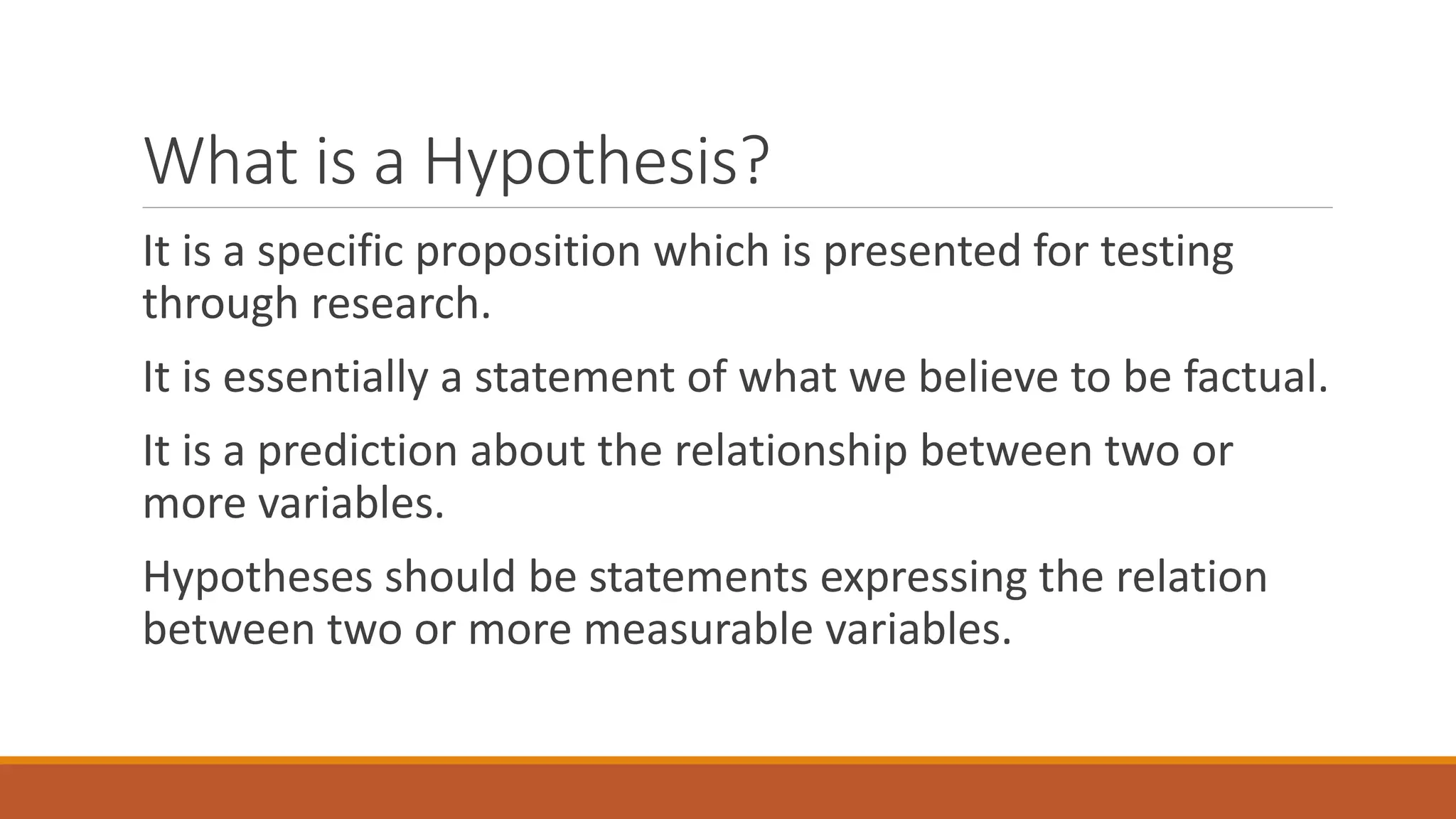 Lesson 18 listing research hypotheses | PPTX