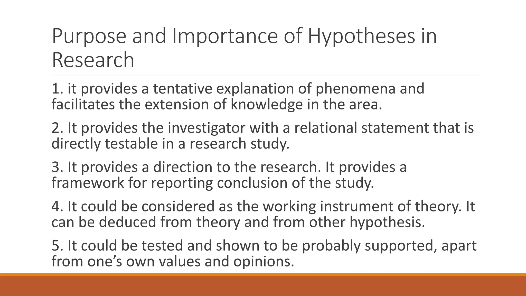Lesson 18 listing research hypotheses | PPTX