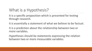 Lesson 18 listing research hypotheses | PPT