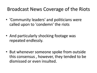 Lesson 18 london riots | PPTX | Crime & Harmful Acts to Individuals, Society & Human Right ...