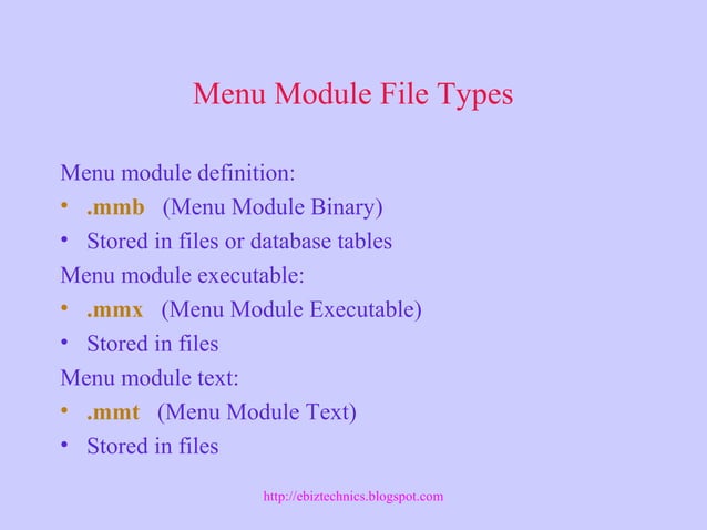Oracle Forms Menu Ppt 3630