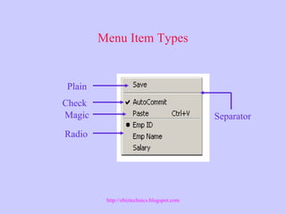 Oracle Forms: Menu | PPT