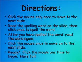 Lesson 18 spelling powerpoint | PPT