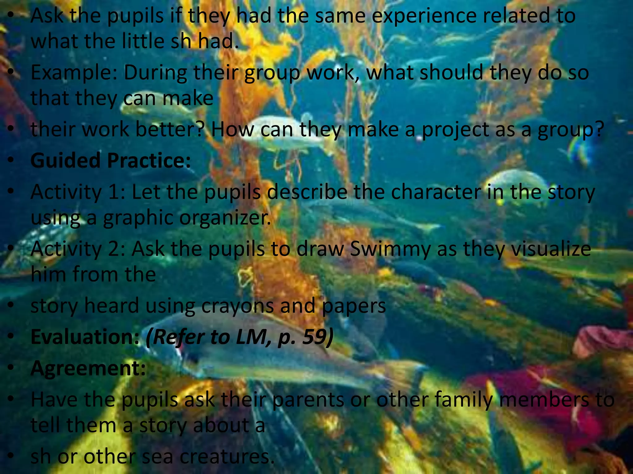 ENGLISH 2 Lesson 18 swimmy | PPTX