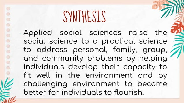 Lesson 18 The Effects of the Applied Social Sciences.pptx ...
