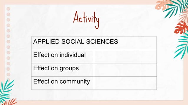 Lesson 18 The Effects of the Applied Social Sciences.pptx ...