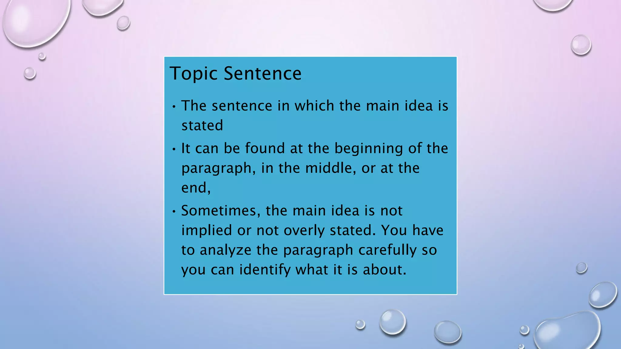 Lesson 19 - Identifying Topics, Main Ideas and Supporting Details | PPTX