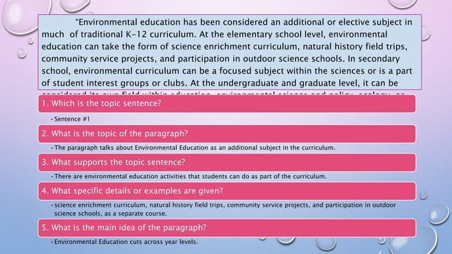 Lesson 19 - Identifying Topics, Main Ideas and Supporting Details ...