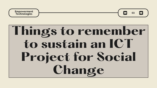 EmpTech Lesson 19 - Sustaining ICT Project for Social Change.pdf