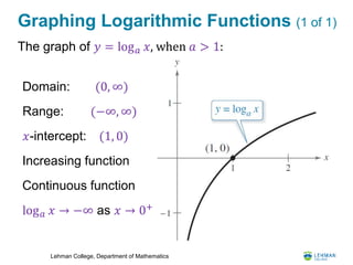 Lesson 19: Exponential and Logarithmic Functions | PPTX