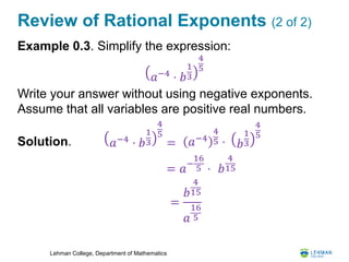 Lesson 19: Exponential and Logarithmic Functions | PPTX
