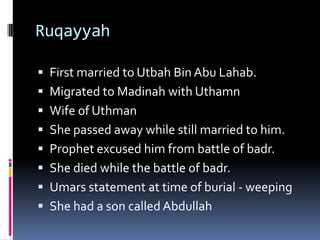 Lesson 19 - Prophet's (PBUH) Children | PPTX | Islam | Religion ...