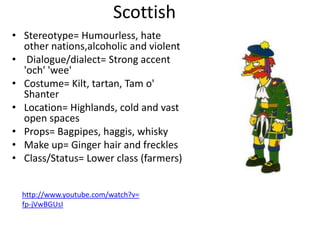 Scotland Stereotypes