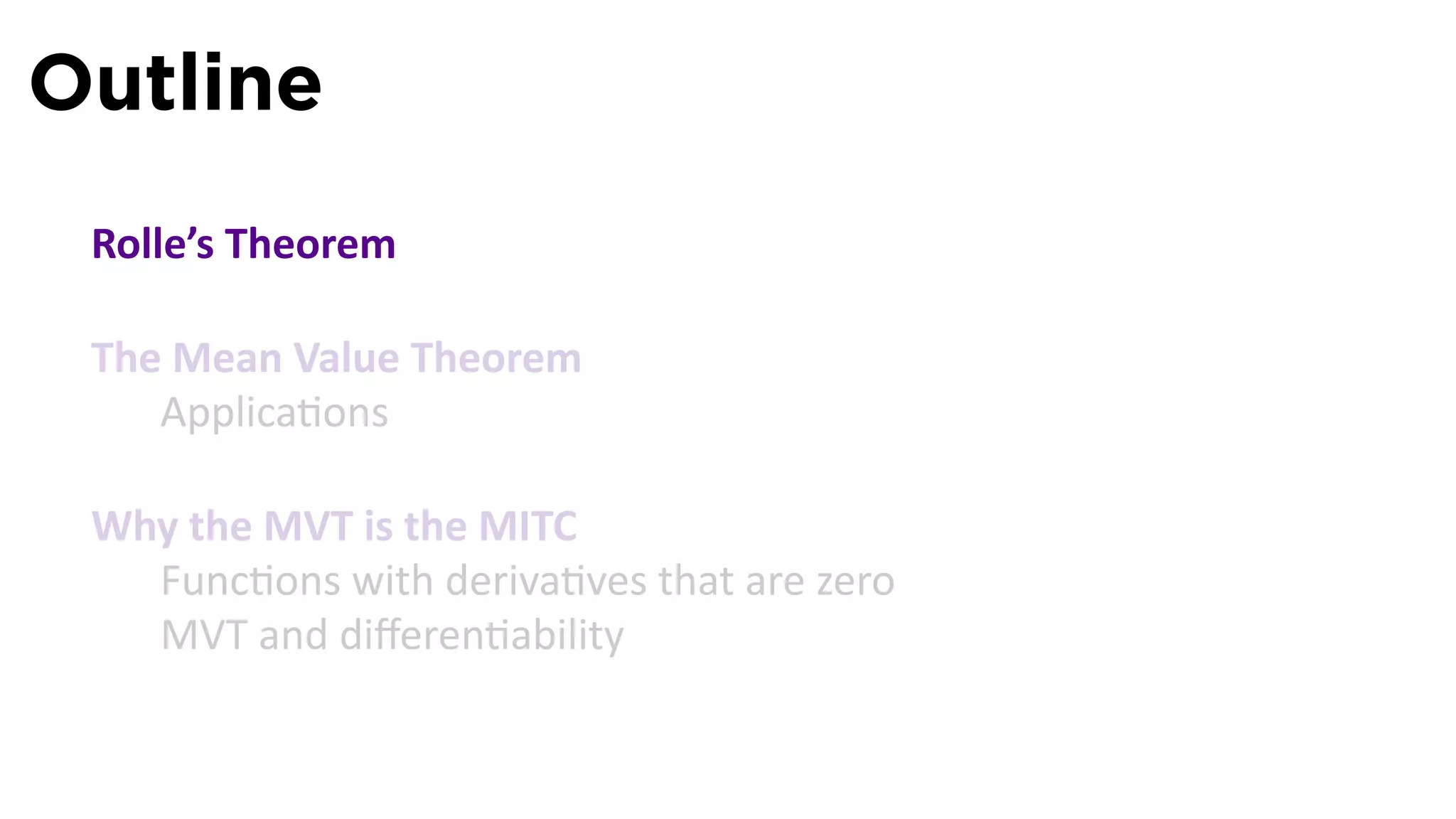 Lesson 19: The Mean Value Theorem (slides) | PDF
